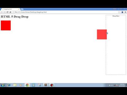 HTML 5 Drag and Drop