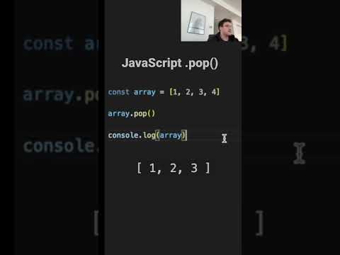 JavaScript array method .pop()