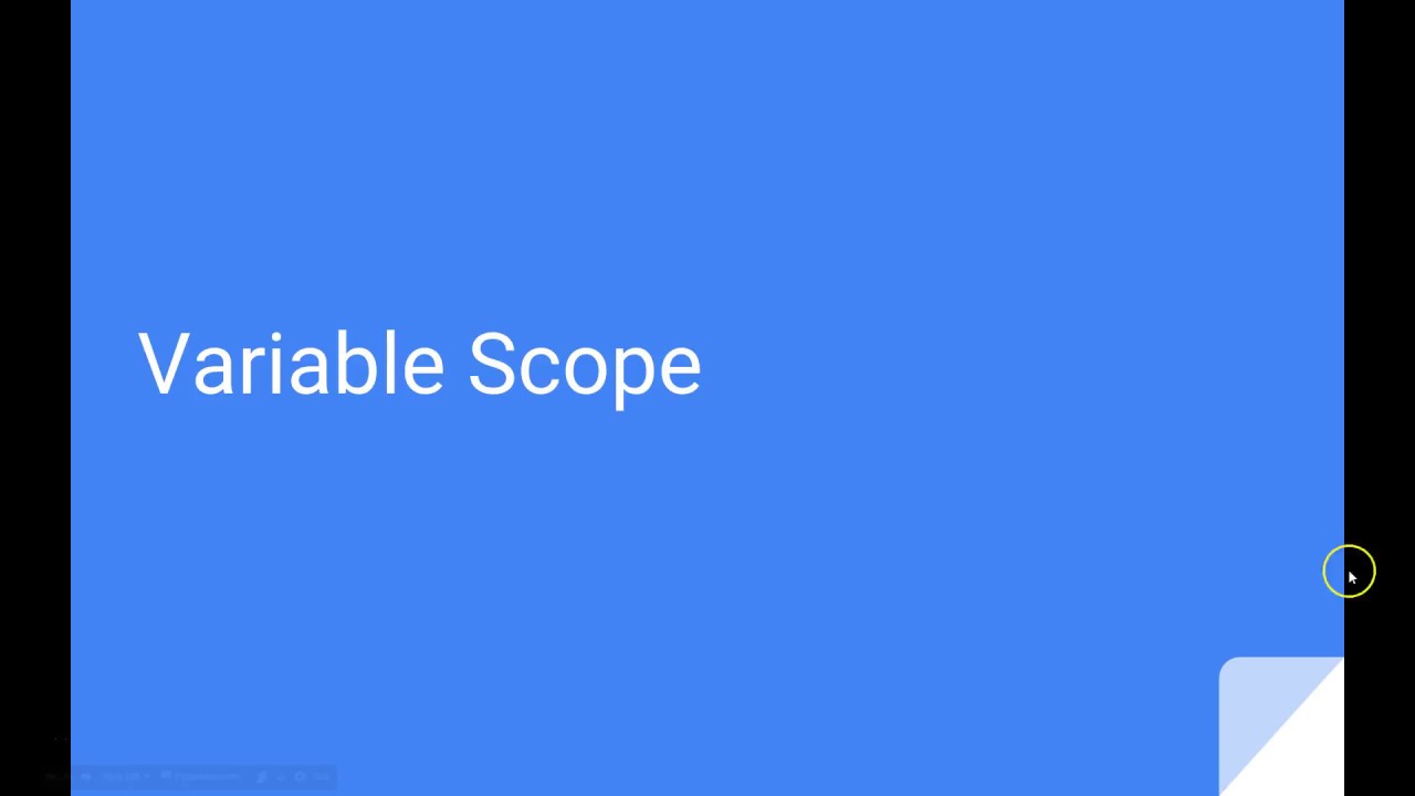 14  Global vs local scope variables
