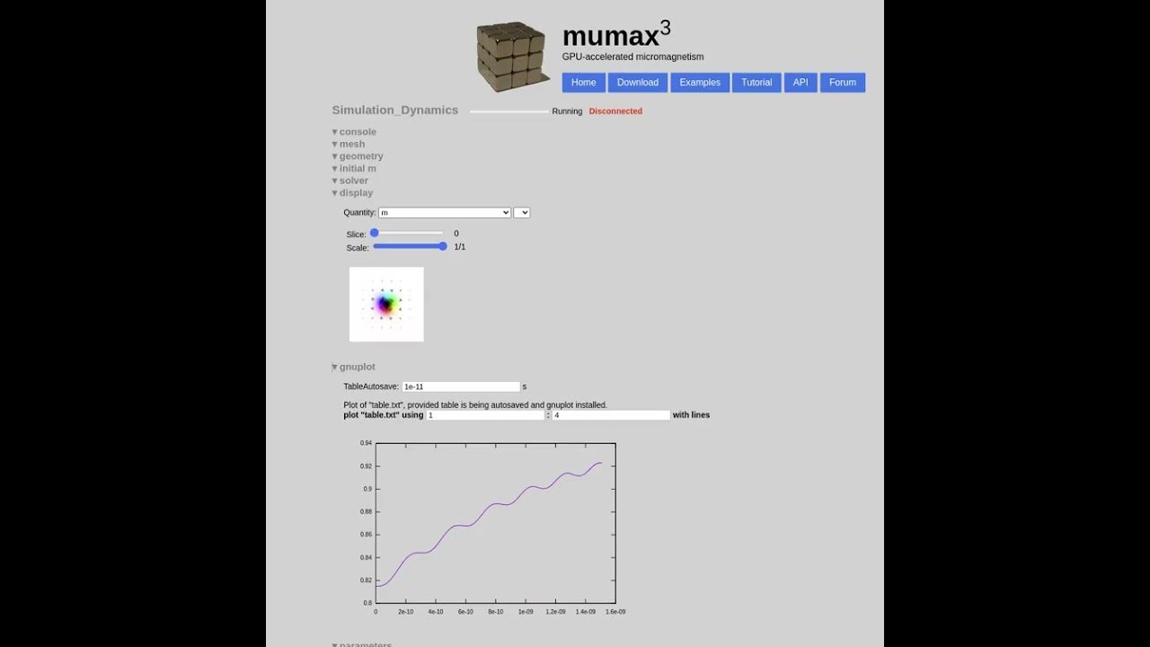 Pulse-Induced Dynamics of Magnetic Skyrmions | MuMax3 Simulation  #coding #physics #skyrmion