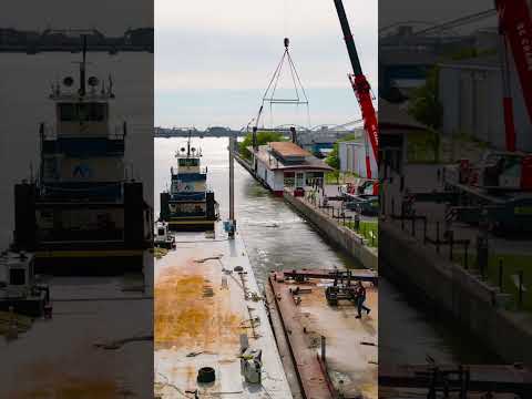 Check out our Classroom Barge Move!!