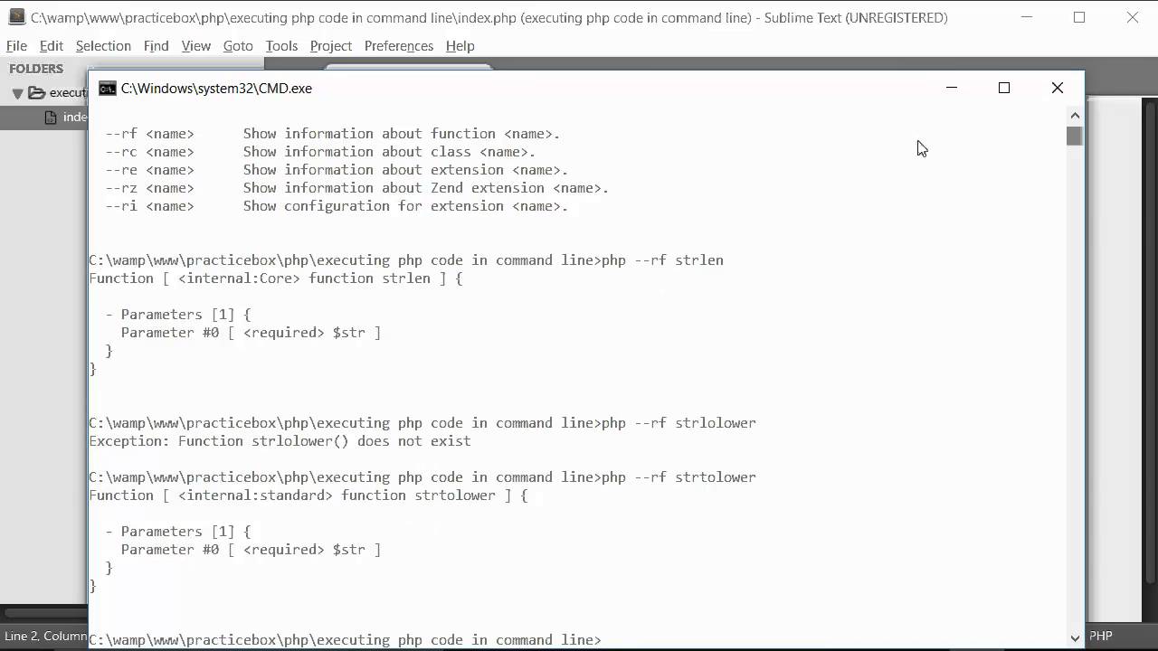 Executing PHP Code In CLI Part 03