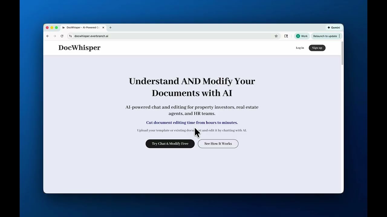 DocWhisper - AI Powered Document Editor