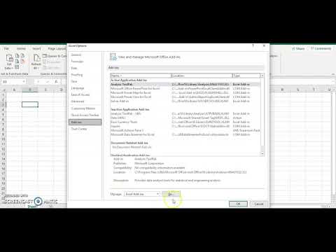 How to Install the Data Analysis ToolPak and Solver in Microsoft Excel 2016. #Excel #Microsoft #Data