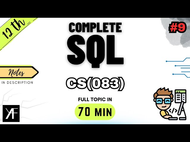 Complete Guide to SQL for Class 12 Computer Science Boards | Galaxy.ai