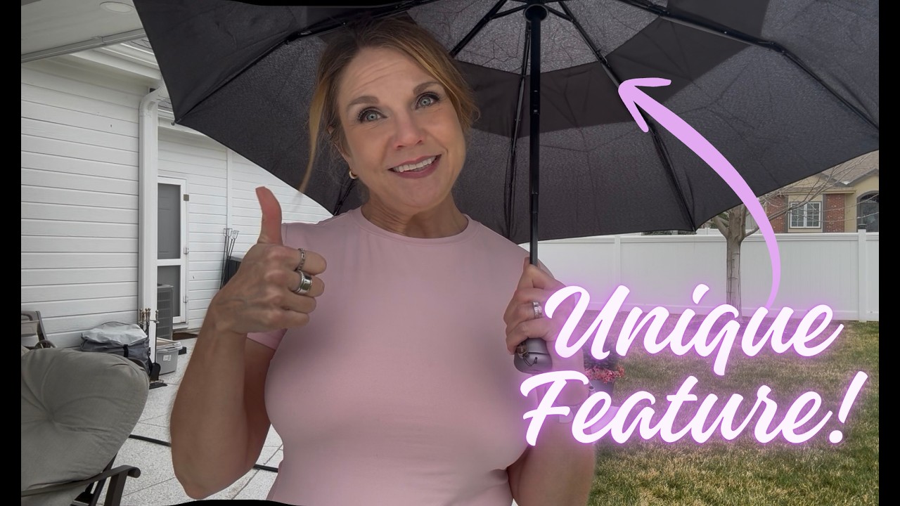 Totes Windproof Compact Umbrella — Auto Open/Close MAGIC! Small and travel friendly! #ad
