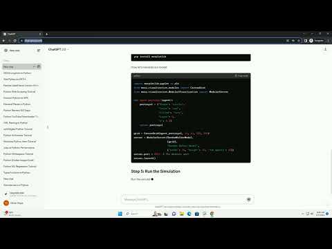 agent based modeling python example