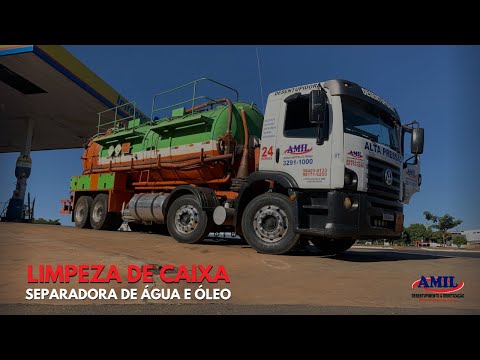 AMIL DESENTUPIDORA & DEDETIZADORA | LIMPEZA DE CAIXA SEPARADORA DE ÓLEO EM POSTO DE COMBUSTÍVEL