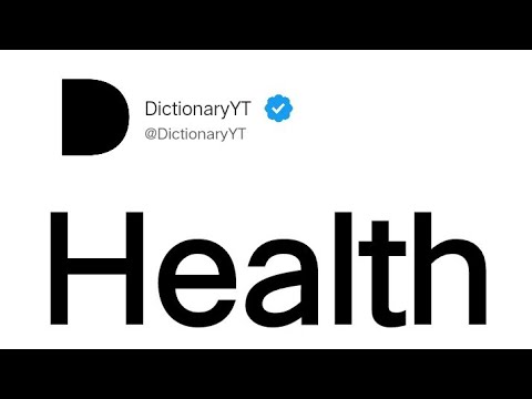 Health Meaning in English