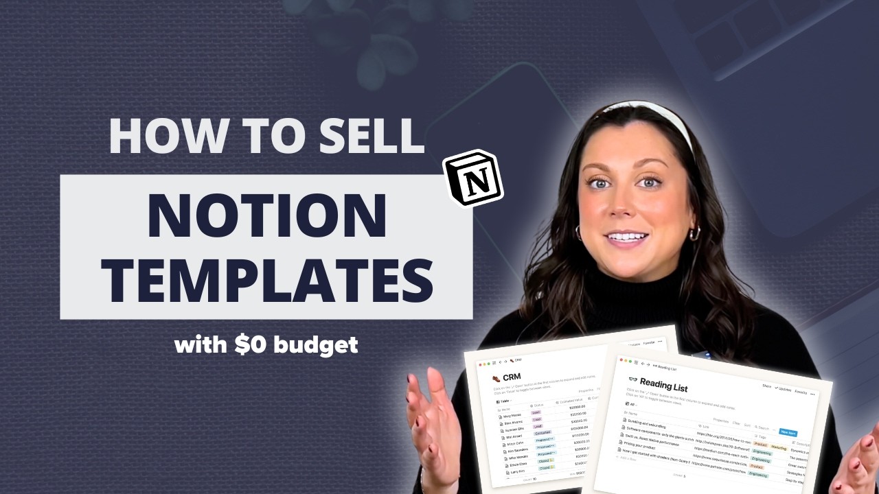 How To Sell Notion Templates in 2026 With ZERO Budget (Step-by-step Guide)