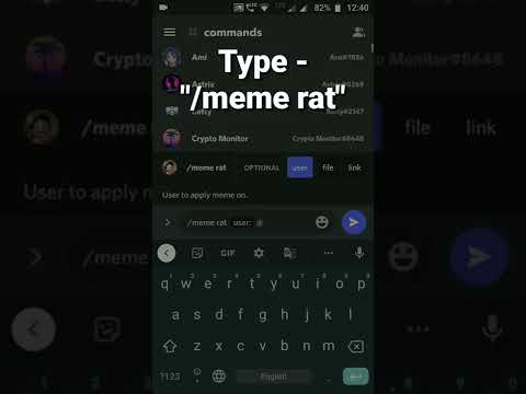 How to get Rat meme in Discord using koya bot #roduz #discord #meme #memes #koya #koyabot