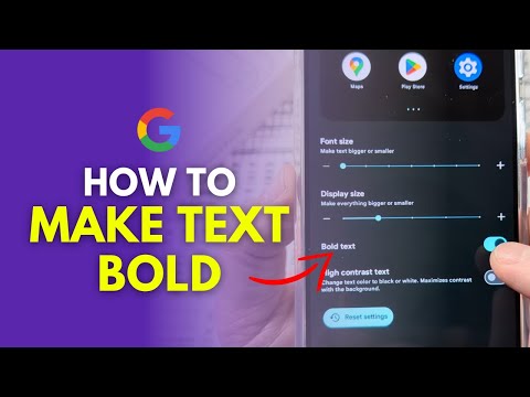How To Make Text Bold On Google Pixel 9
