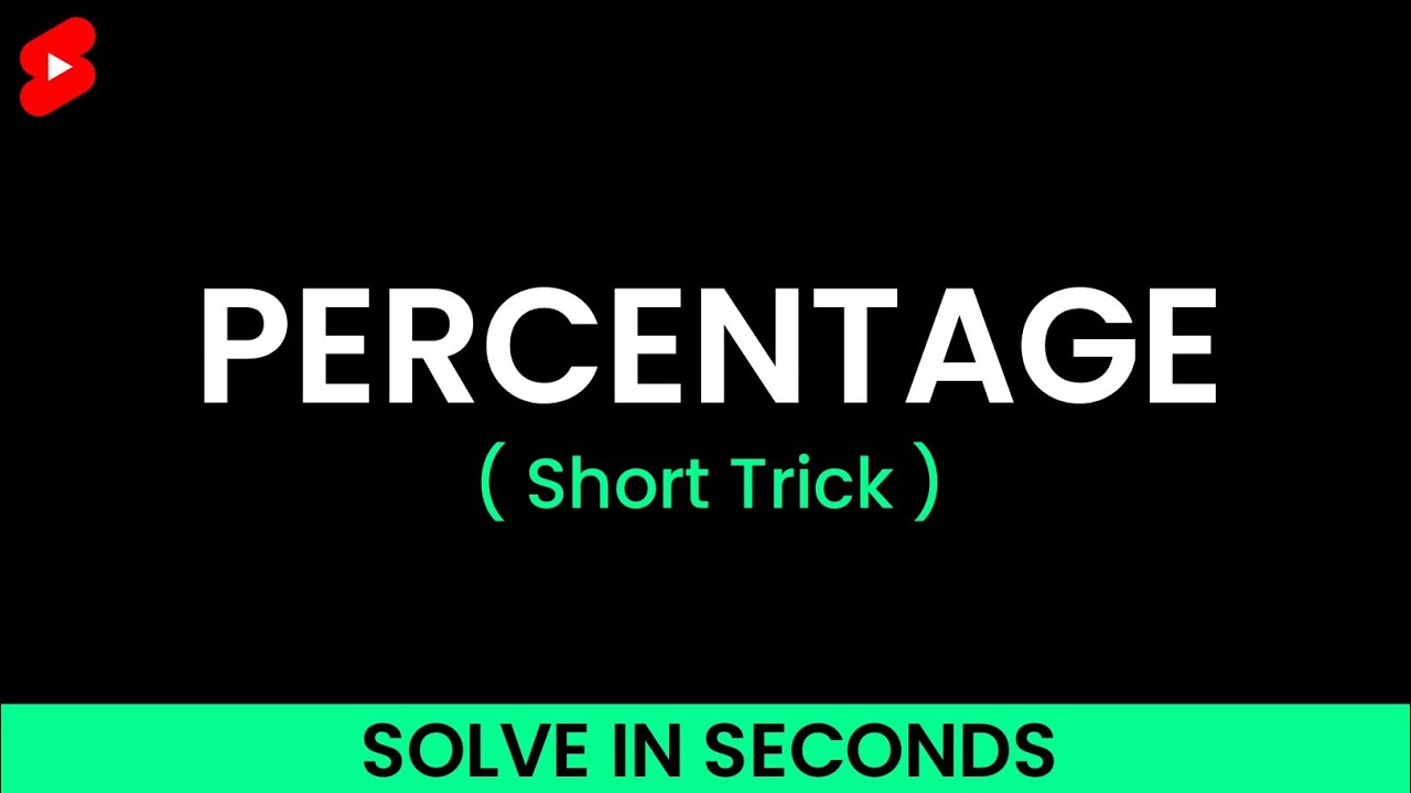 Percentage Kaise Nikale | Percentage Shortcut Trick | Percentage Tricks For Bank Exams #shorts #math