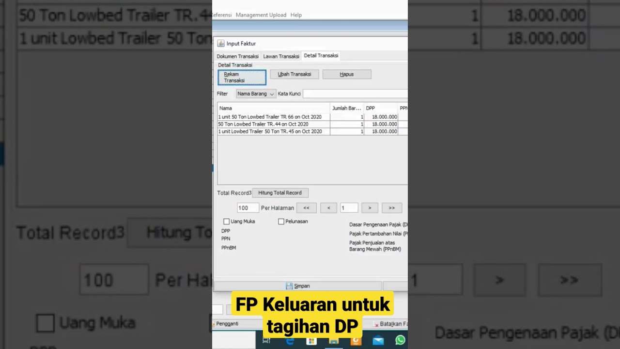 How to create a Tax Invoice for Down Payment or DP bills