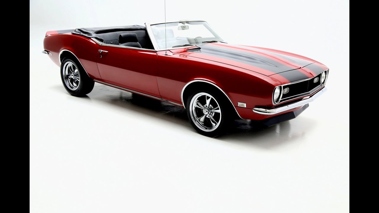 1968 Camaro conv red black