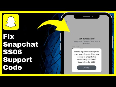 How to Fix Snapchat SS06 Support Code (Do This!!)