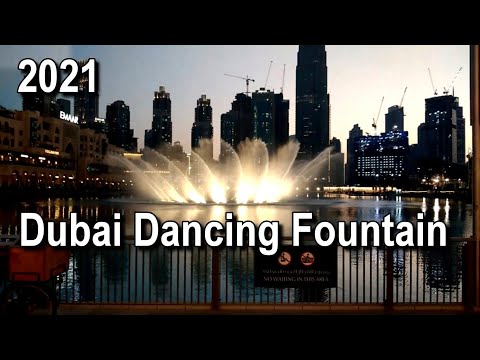 Burj Khalifa Dancing Fountain Show | Dubai Mall Dancing Fountain | Fountain Dance on Music in Dubai