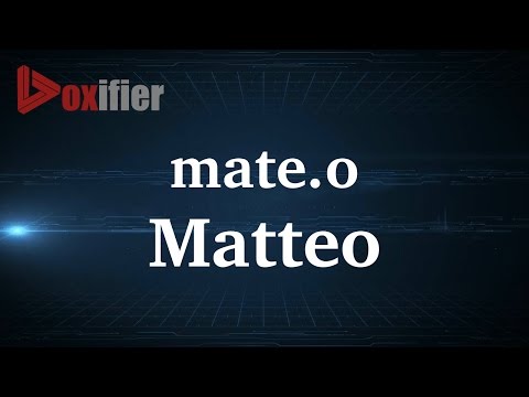 How to Pronunce Matteo in French - Voxifier.com
