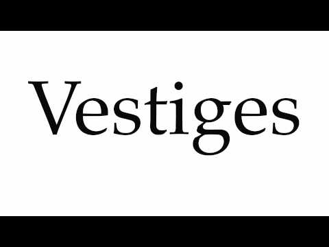 How to Pronounce Vestiges
