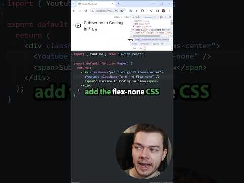Flexbox: Avoid Element Shrinking With Flex-None #css #csstips #csstutorial #tailwindcss #webdev