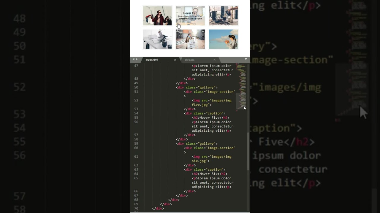 Image Overlay CSS - Web Design Tutorial  #shorts