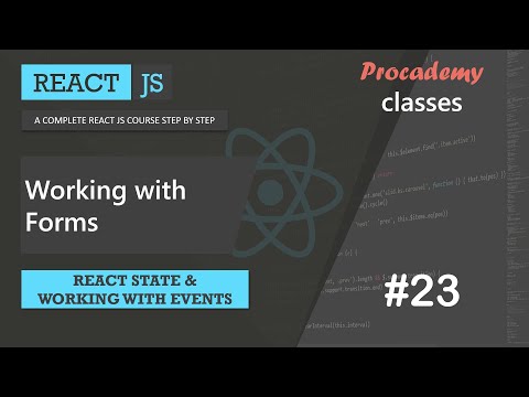 #23 Working with Forms | React state & working with events | A Complete React Course