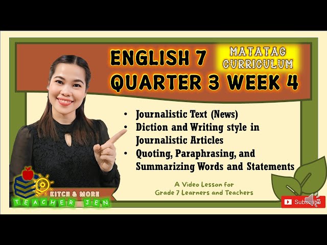 Understanding Journalistic Text: Diction, Writing Style, and Techniques ...