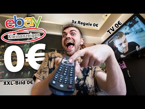 Ganzes Zimmer mit „ZU VERSCHENKEN“ von eBay Kleinanzeigen einrichten 💰🛋✨