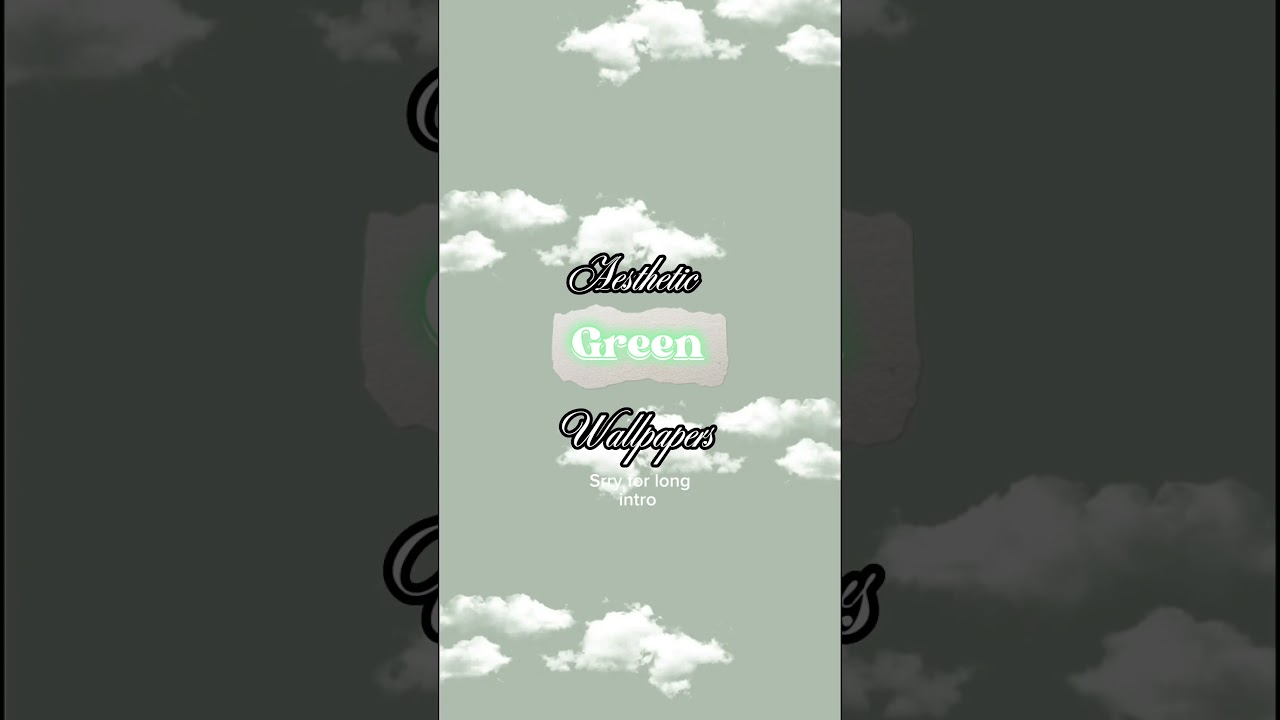 Aesthetic GREEN Wallpapers 💚✨️| #aesthetic #sage #green #shorts | Which color should I do next?