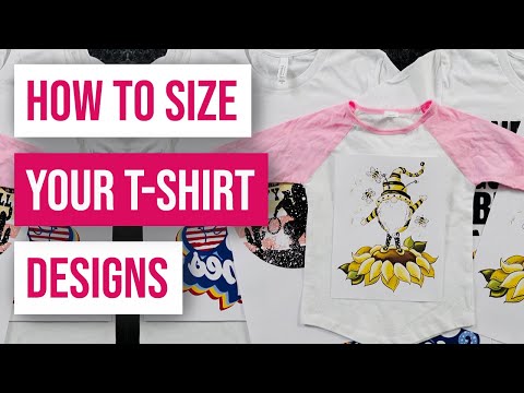 👕How To Size Your T-shirt Designs