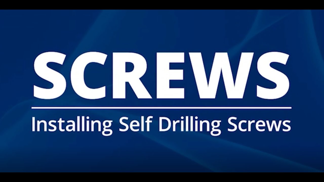 Construction Tricks - Installing Self-Drilling Screws