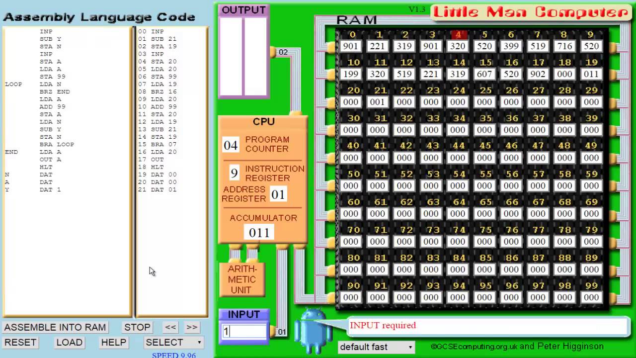 Little Man Computer Tutorial - 3 - Multiplication and Division