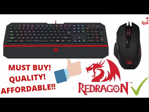 REDRAGON KARURA 2 GAMING KEYBOARD + REDDRAGON GAINER M610 GAMING MOUSE - UNBOXING/OVERVIEW!