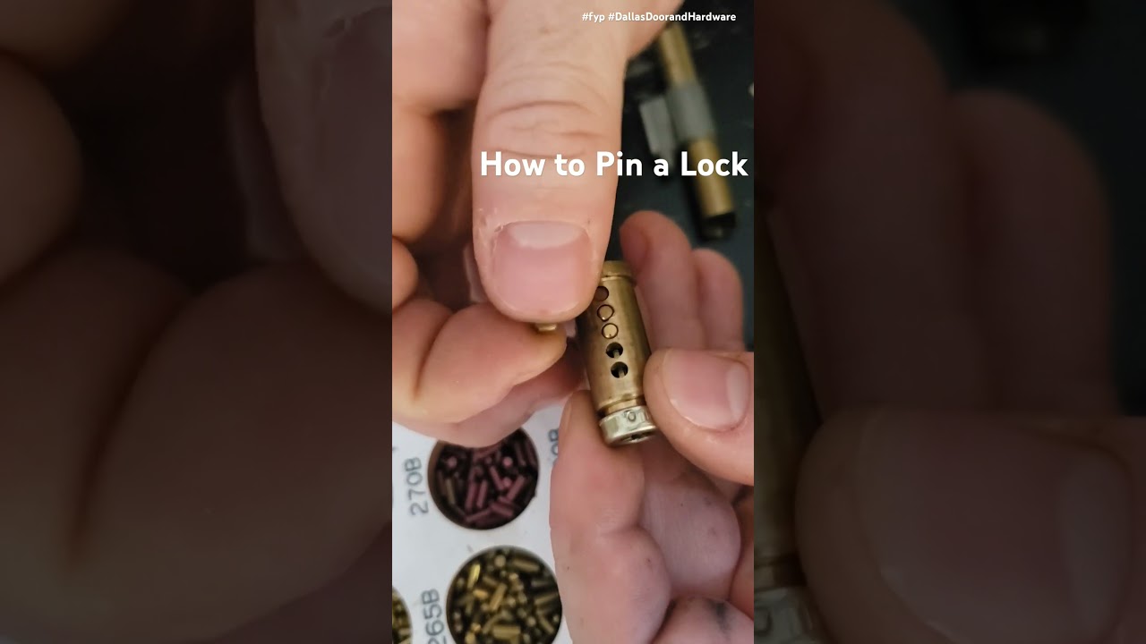 How to Pin a Lock Cylinder #locksmithing101 #lockpicking #asmrsounds   #diy #fyp