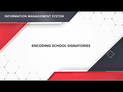 Encoding School Signatories
