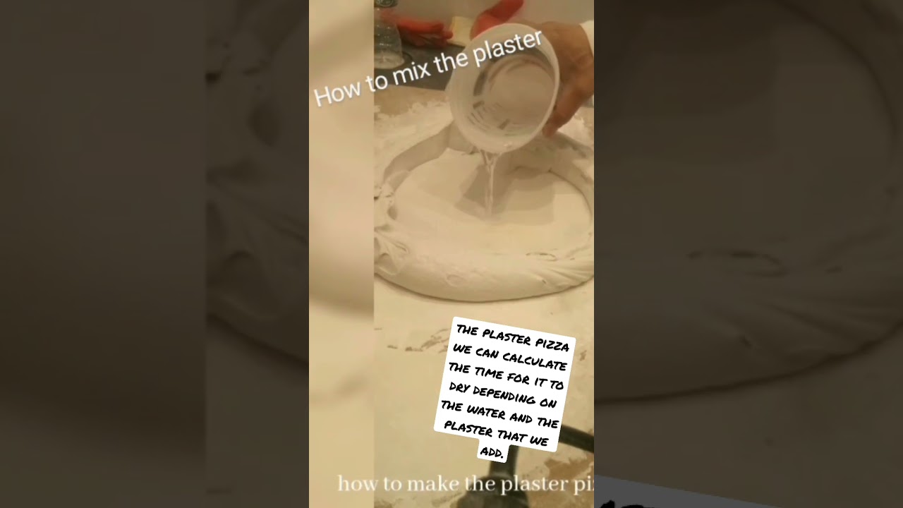 how to mix plaster of Paris for walls ( the plaster pizza) or patches