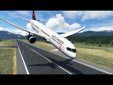 Unbelievable Air Canada Hard Landing at Kingston Airport Ontario! Microsoft Flight Simulator
