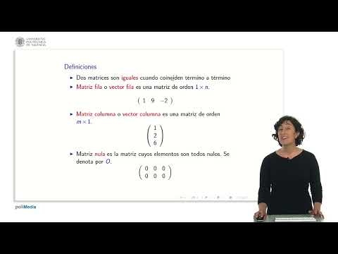 Definition of Matrix | 7/14 | UPV