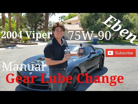 2004 Dodge Viper Gen 3 AMSOIL Manual Transmission fluid Change