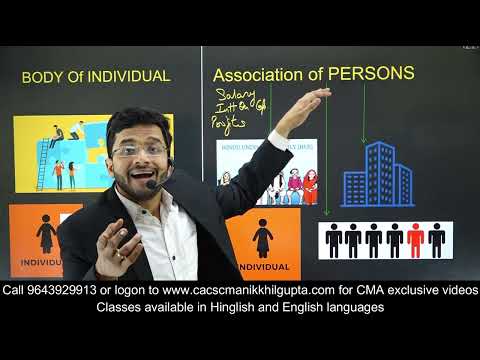 TAXATION OF AOP / BOI || CMA Inter and Final || Paper 7 and 16
