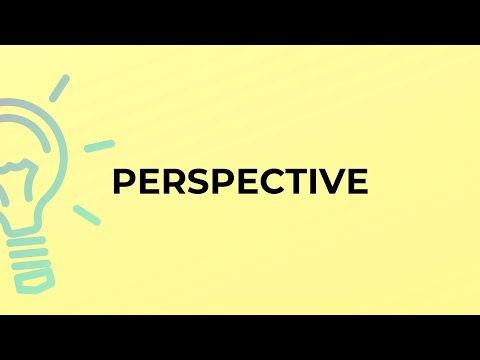 What is the meaning of the word PERSPECTIVE?