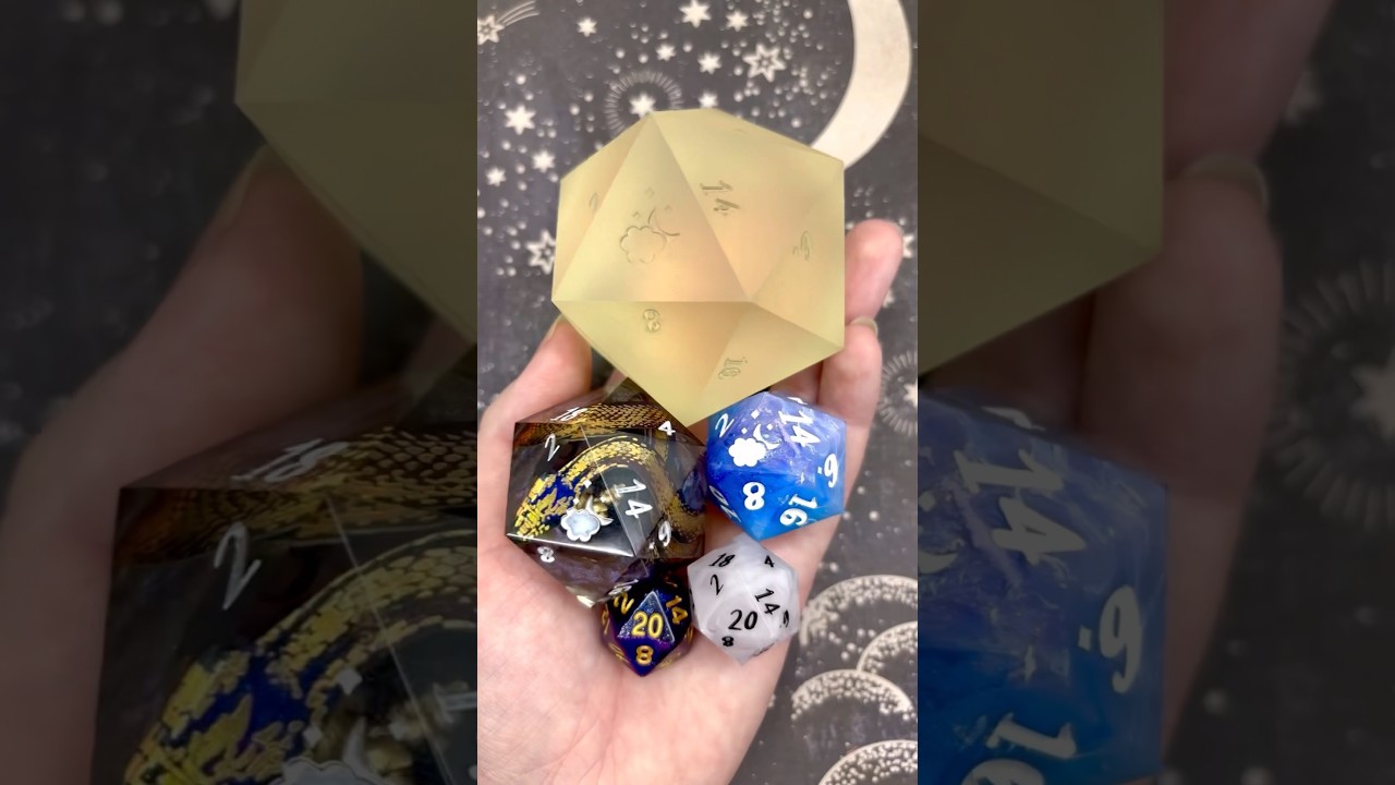 d20s of all shapes and sizes ✨ #dice #art #dnd #ttrpg #gaming #handmade #craft #d20