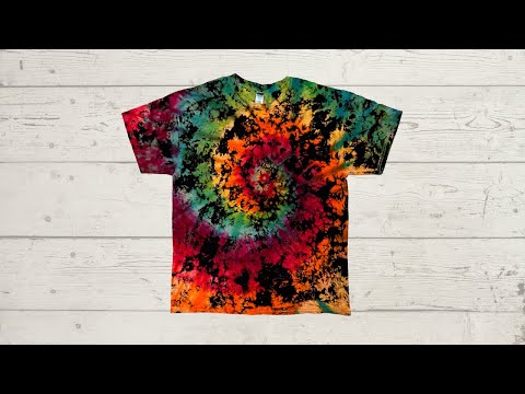 Tie Dye Bleach Scrunch & Rainbow Spiral - #Shorts