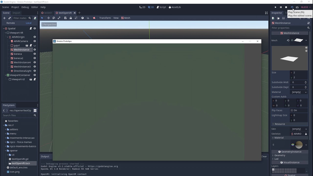 Vr hentai game teste using godot 3.2 Steam vr and PSVR