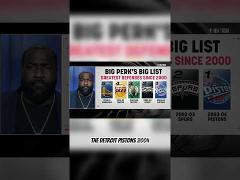 Kendrick Perkins has 04 Detroit Pistons as the best defensive team of all time #detroitpistons #nba