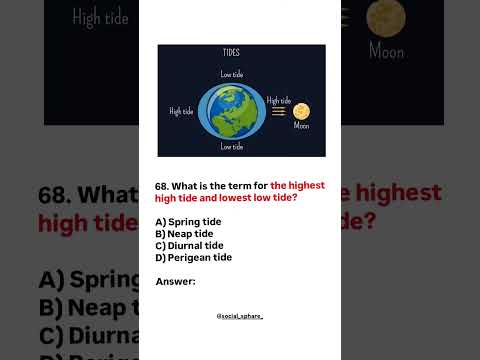 What is a Spring Tide? 🌊 Exploring the Highest High Tide & Lowest Low Tide!"