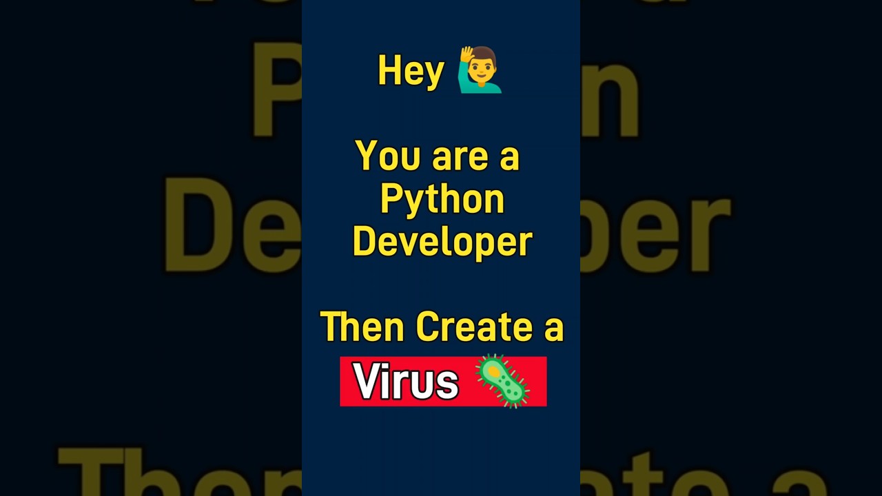 Let's create a Virus using python | #codologyworld #pythonprogramming #shorts #reels #python