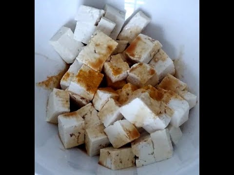 Baked Tofu with Turmeric and Black Pepper