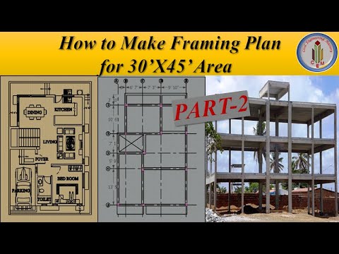 How to make Framing Plan | Column Beam & Slab layout | How to read framing plan | Framing plan(G+1)