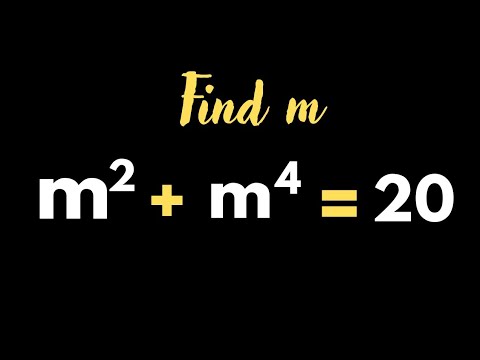 ✔️Solve this interesting Equation | find the CB values of m🖌️